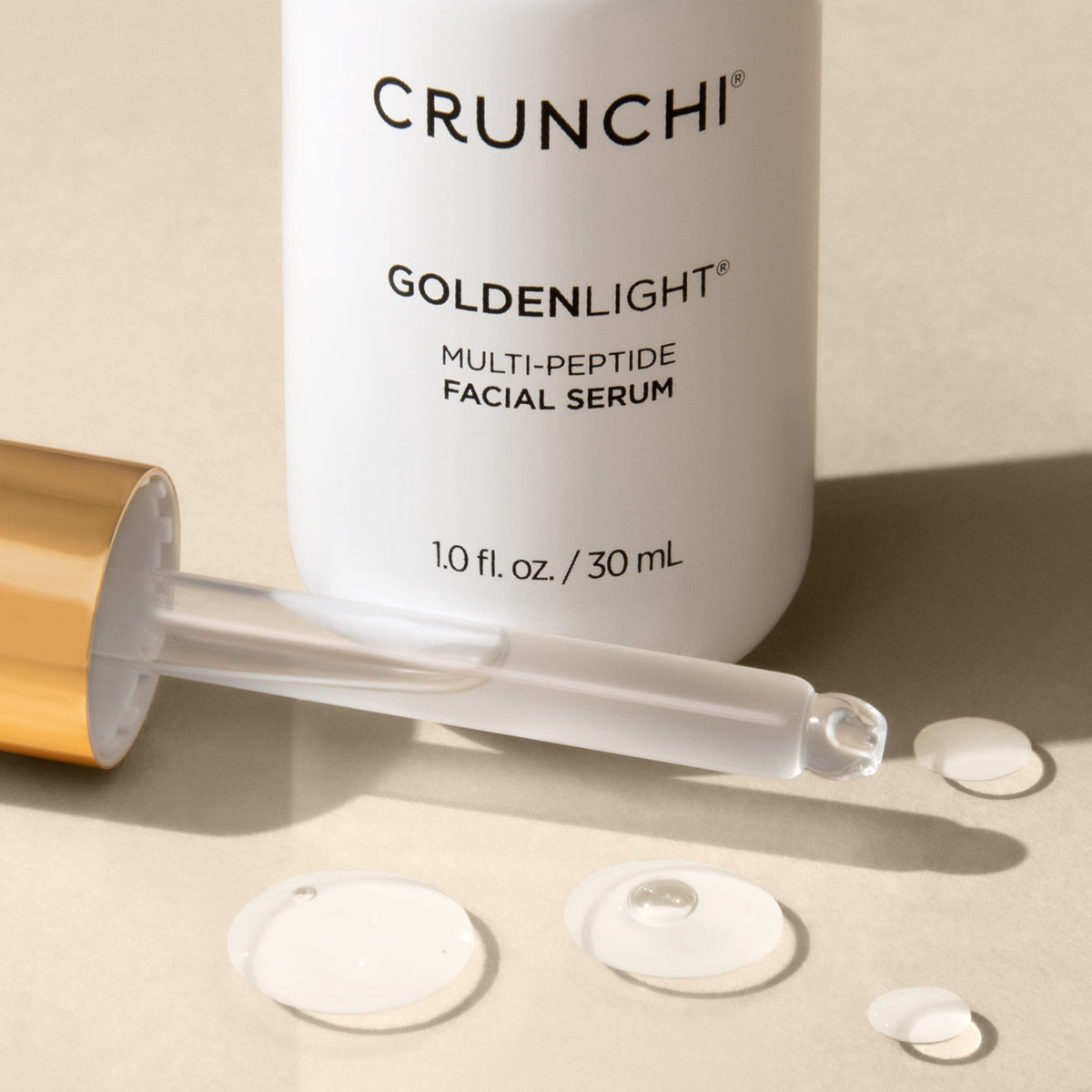 Goldenlight Facial Serum | Peptide Anti-Aging Formula | Crunchi