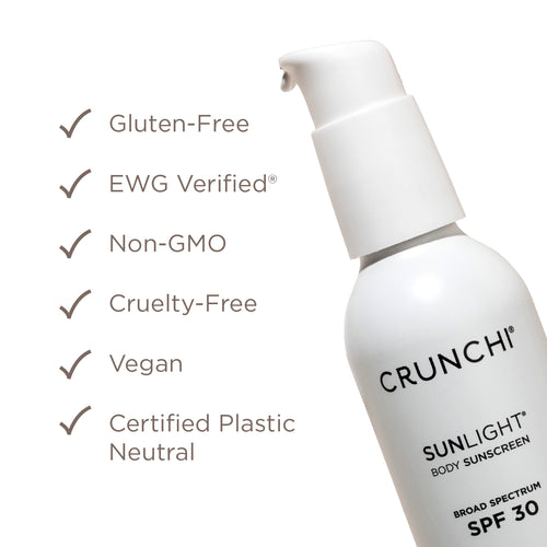 Sunlight Body Sunscreen | SPF 30 Clean Beauty | Crunchi