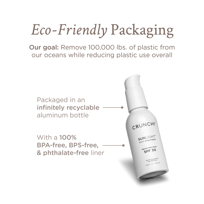 Sunlight Body Sunscreen | SPF 30 Clean Beauty | Crunchi